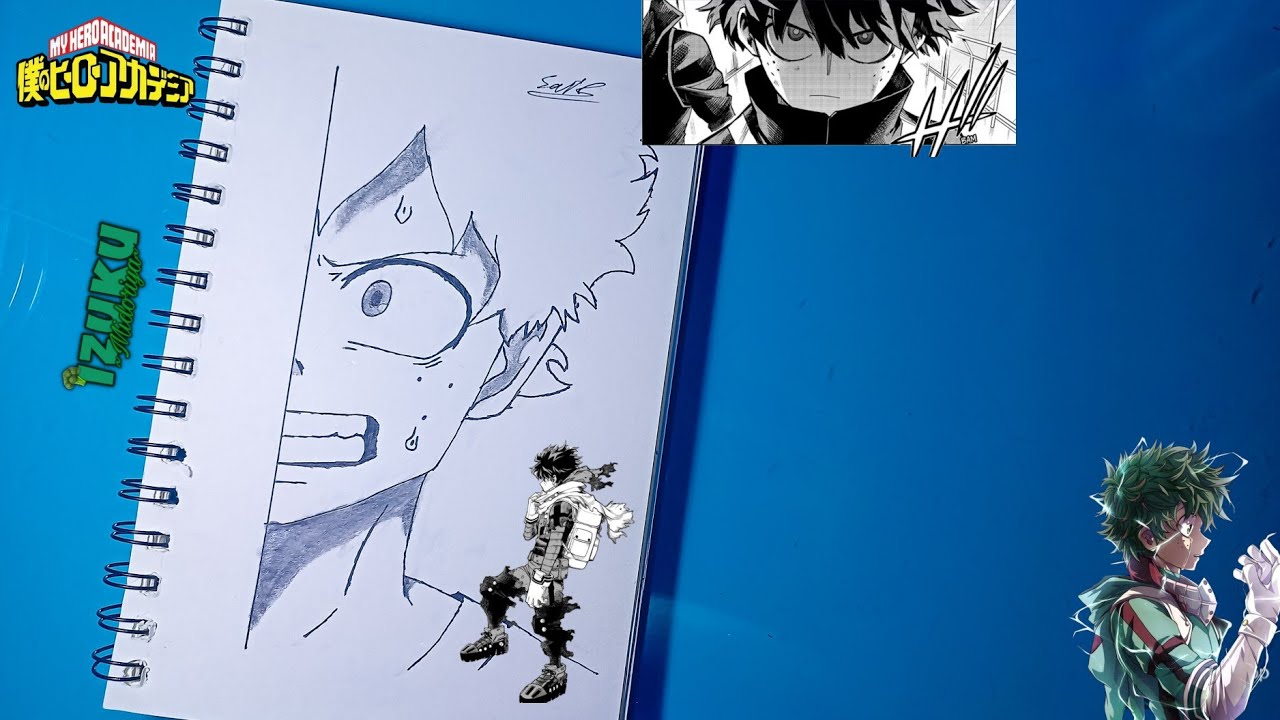 how to draw easy Midoriya for beginners - YouTube