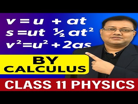 Equations of Motion Derivation Using Calculus | Class 11 Physics | Easy ...