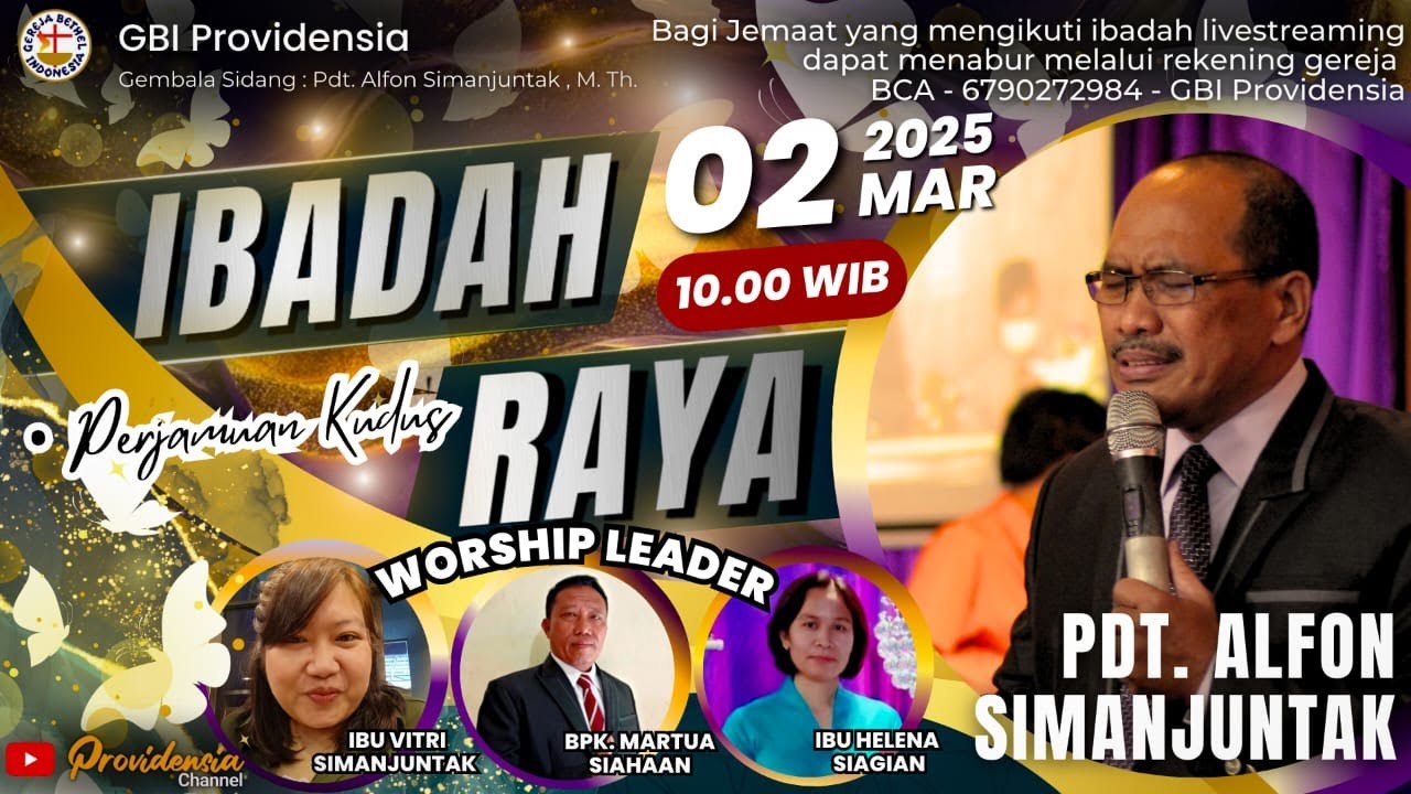 Ibadah Raya | Minggu, 02 Maret 2025 - YouTube