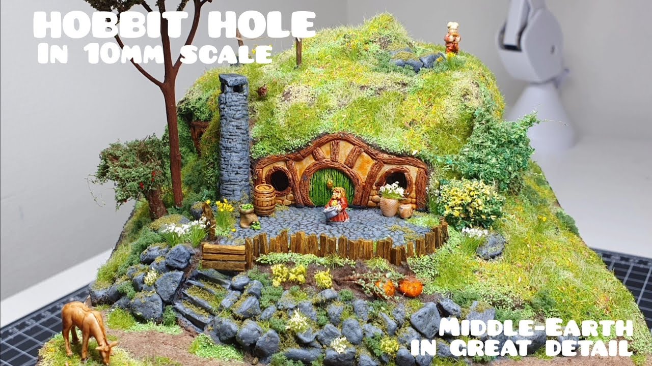 How to Make a Miniature Hobbit House – Fantasy Diorama - YouTube