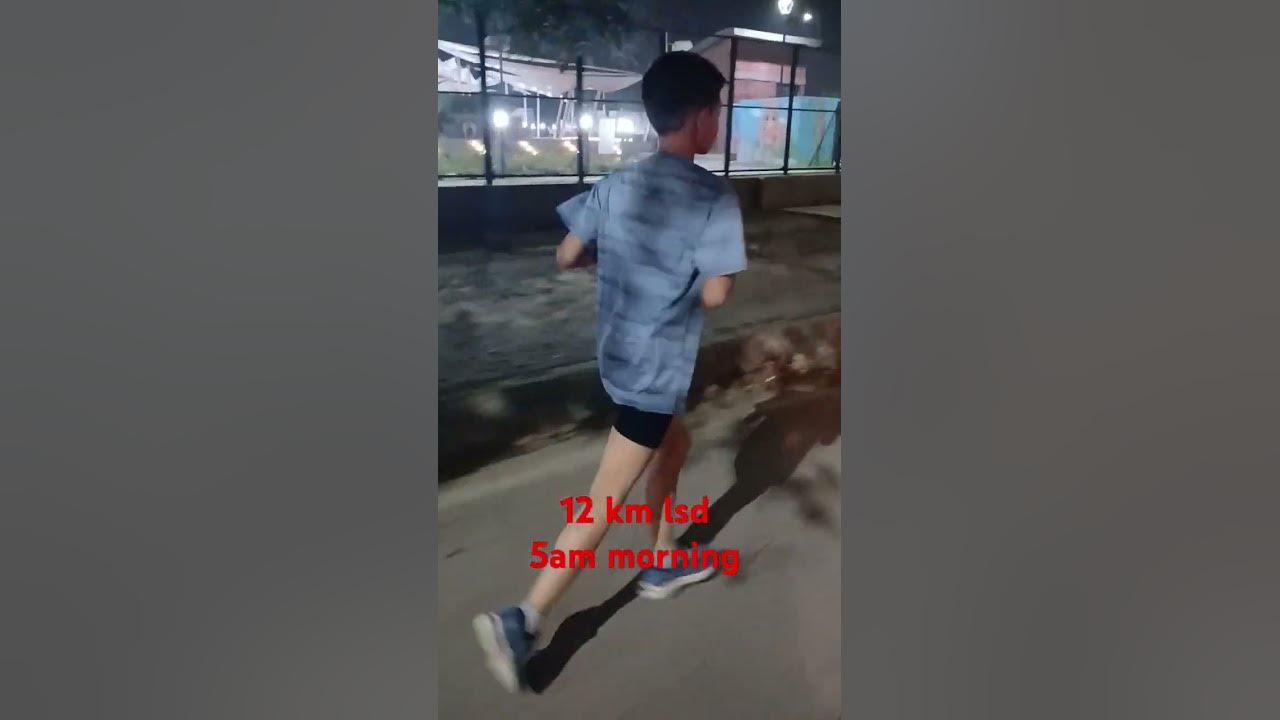 12 km lsd running 5am morning #highlights #runner #running #ranningmotivational #athlete - YouTube