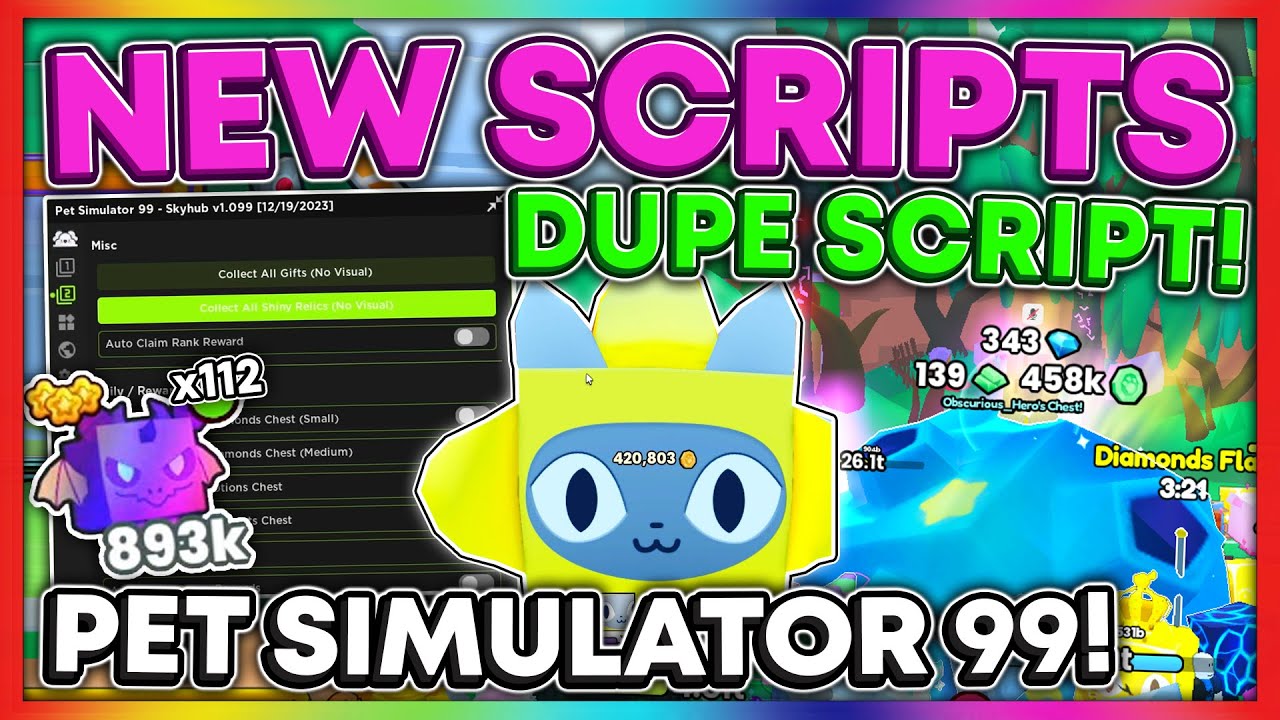 [UPDATE] Pet Simulator 99 Script / HACK | FAST Auto Farm | GET EVERY ENCHANT | DUPE HACK ...