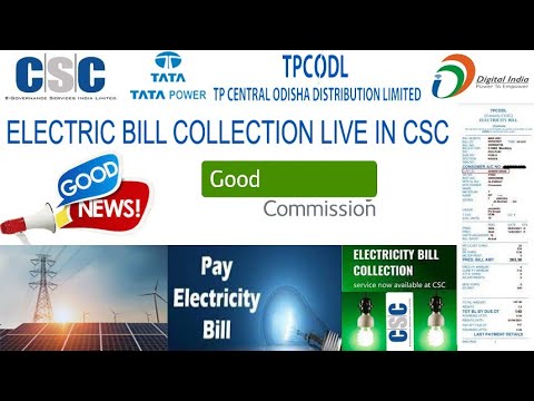 Tata Power (TPCODL) Electric Bill Collection Through CSC l Good ...