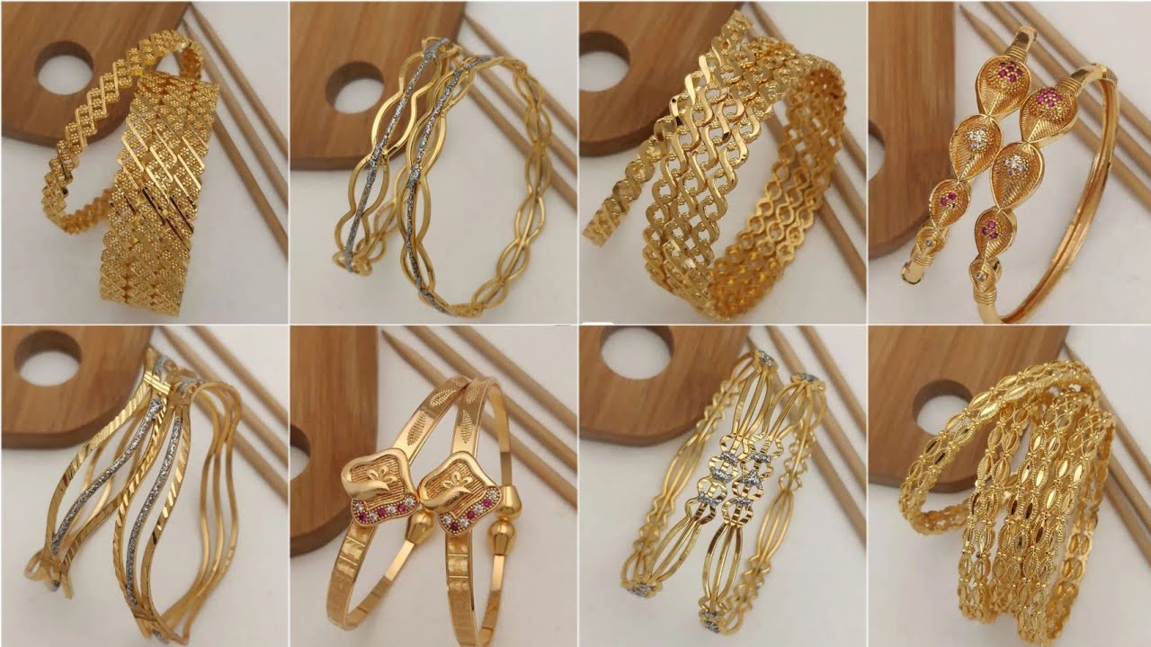 40 + Latest Gold Bangles Designs for Girls l Unique Gold Bangles Design ...