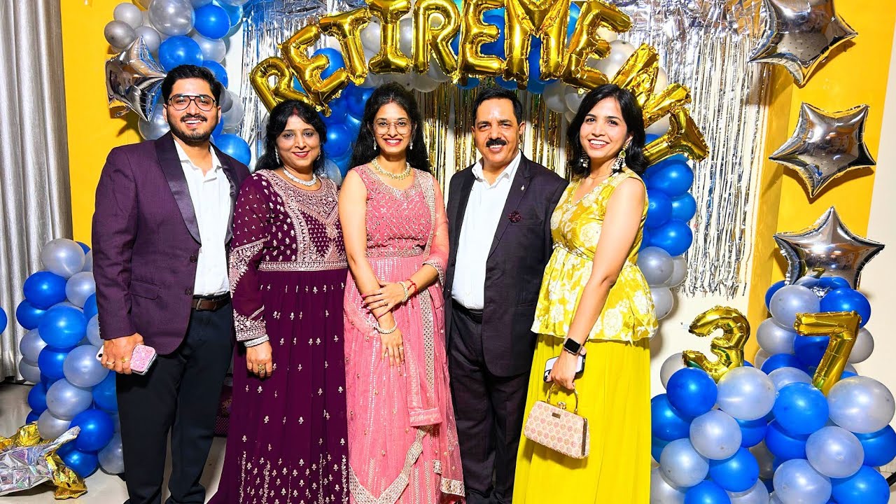 Retirement Party Celebration in Lucknow in my society 🥳🥳🥳 - YouTube