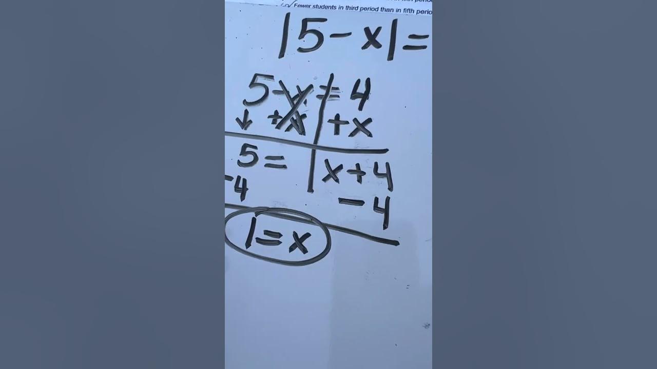 Linear absolute value equation - YouTube