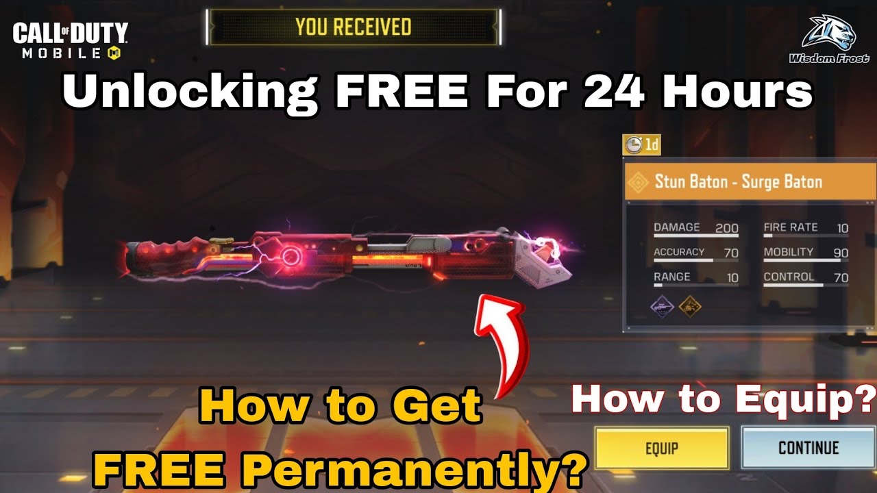 How to Get FREE Stun Baton - Surge Baton Legendary For 24 Hours | How ...