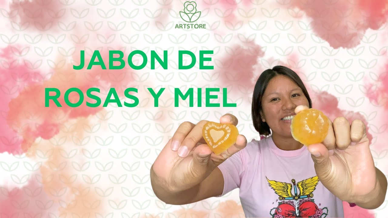 Jabón de rosas y miel para todo tipo de Piel - YouTube