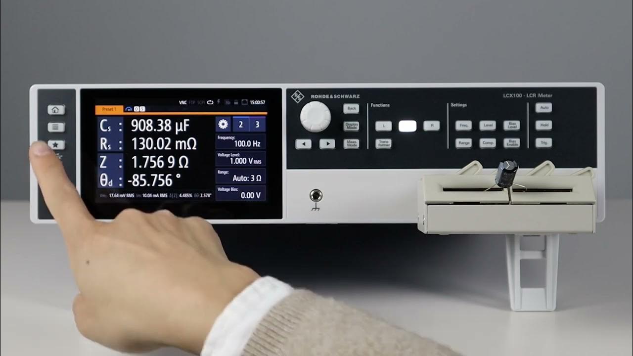LCR 미터를 가장 잘 사용하는 방법! R&S®LCX - YouTube