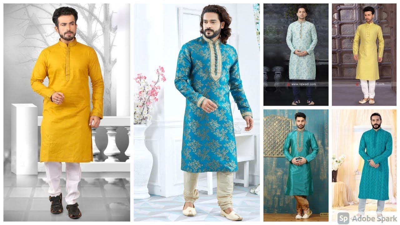 Latest Top 40 Cyan Kurta Pajama for Men |2021| Branded Cyan Kurta ...