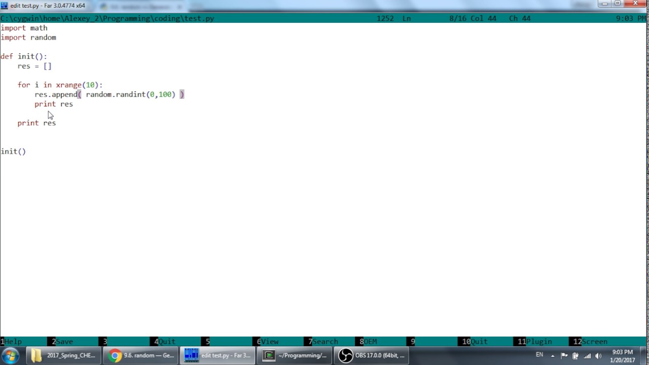 Python coding with Alexey #1: Generating a random permutation and ...