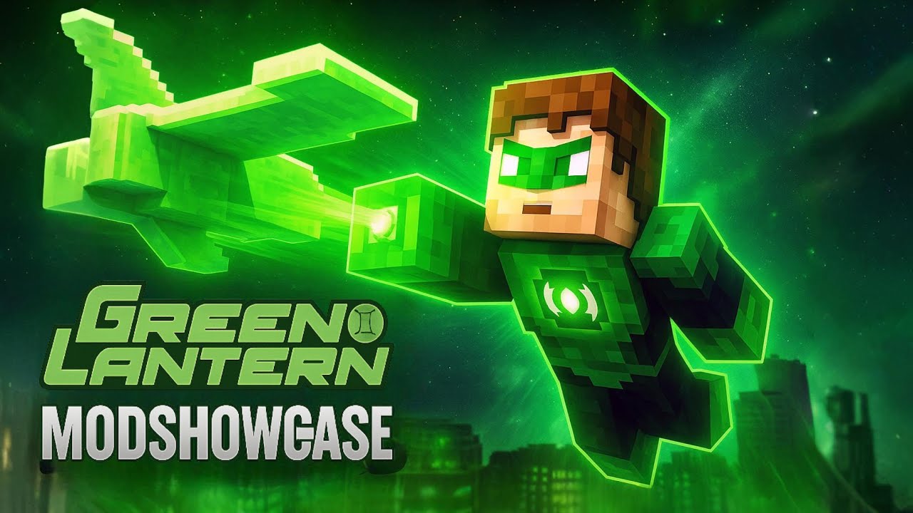 Minecraft’s BEST Green Lantern Mod Showcase 💚🛸 - YouTube
