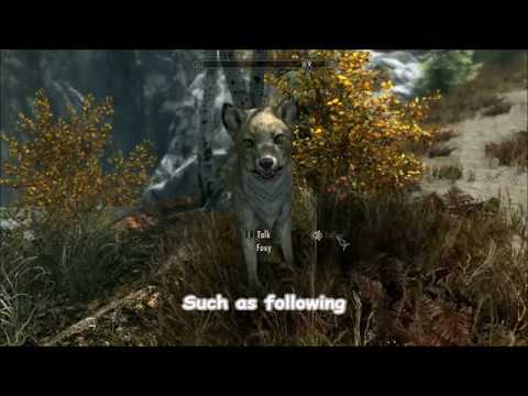 Skyrim Special Edition: Foxy - Giant Arctic Fox Follower - Xbox 1|PC Release Trailer