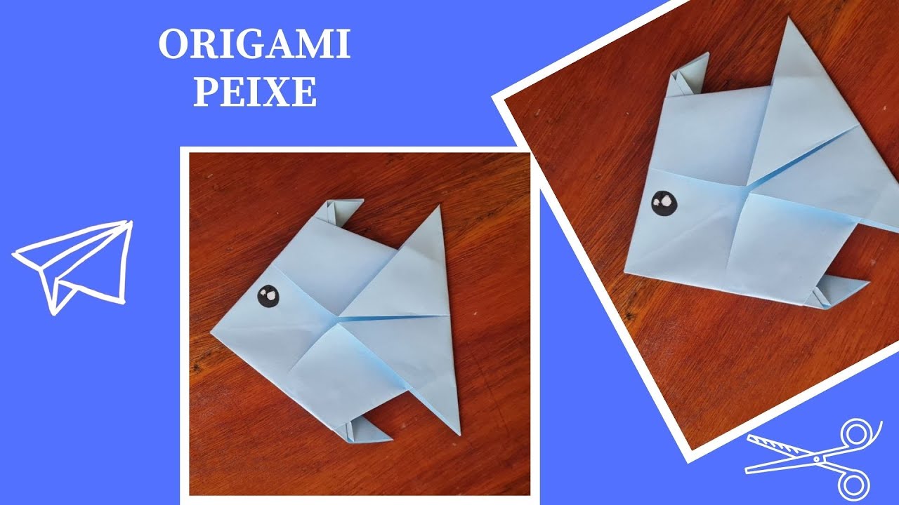 ORIGAMI DE PEIXE | PEIXINHO DE PAPEL | DIY FISH FOLDING - YouTube