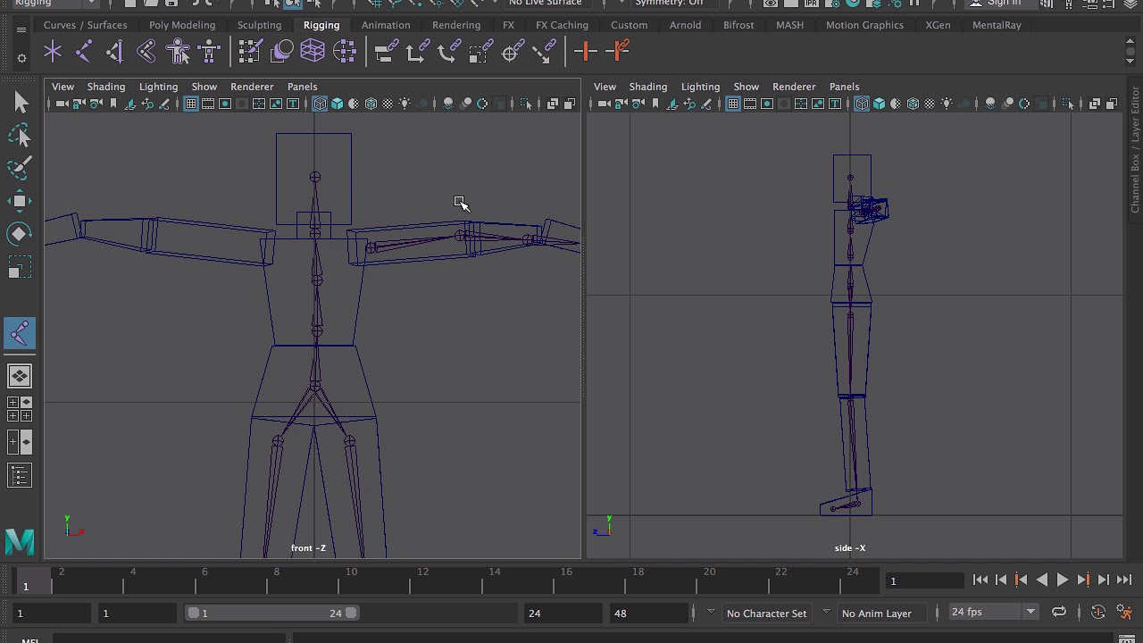 Rigging a Character Mesh - YouTube