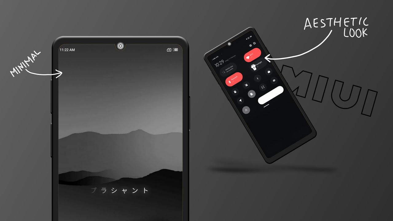 Clean MIUI Home Screen Setup. | #minimal #asthetic - YouTube