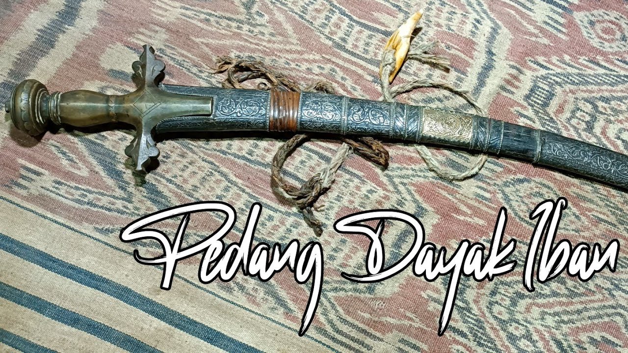 Pedang iban | Sarung perak - YouTube