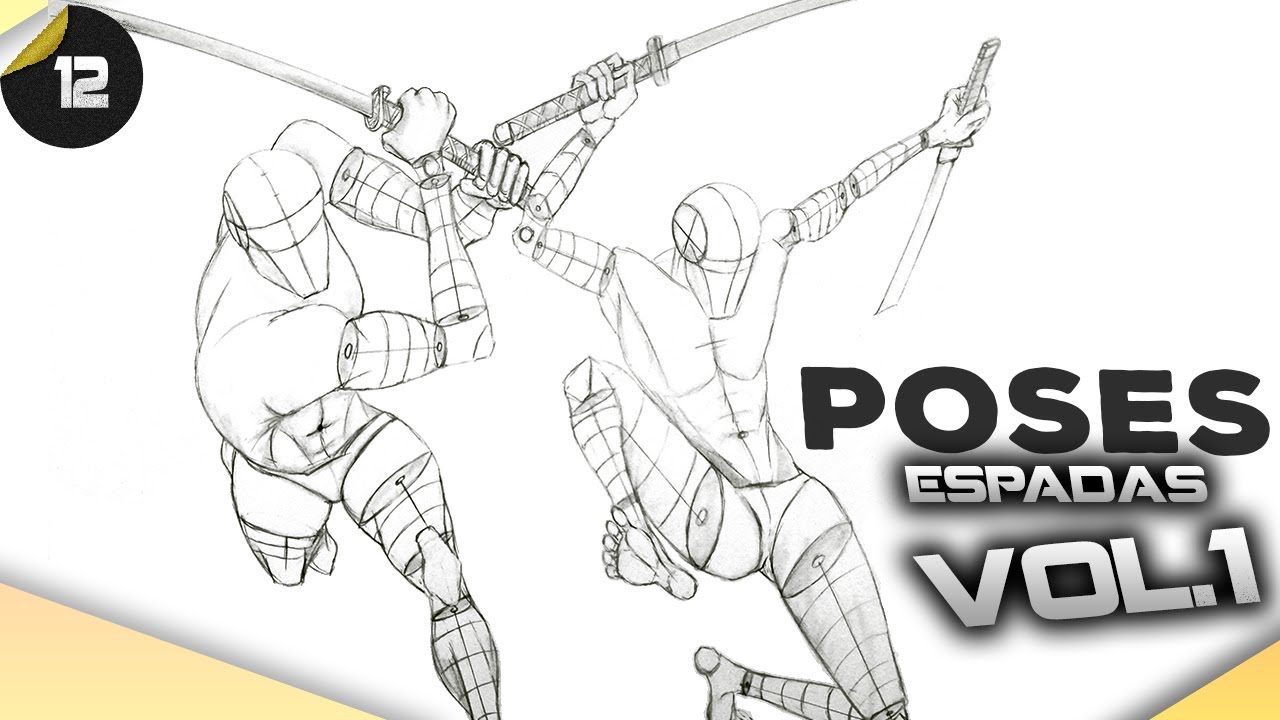 Poses Dinámicas De Espada Pose De Lucha Con Espada Poses De Espada