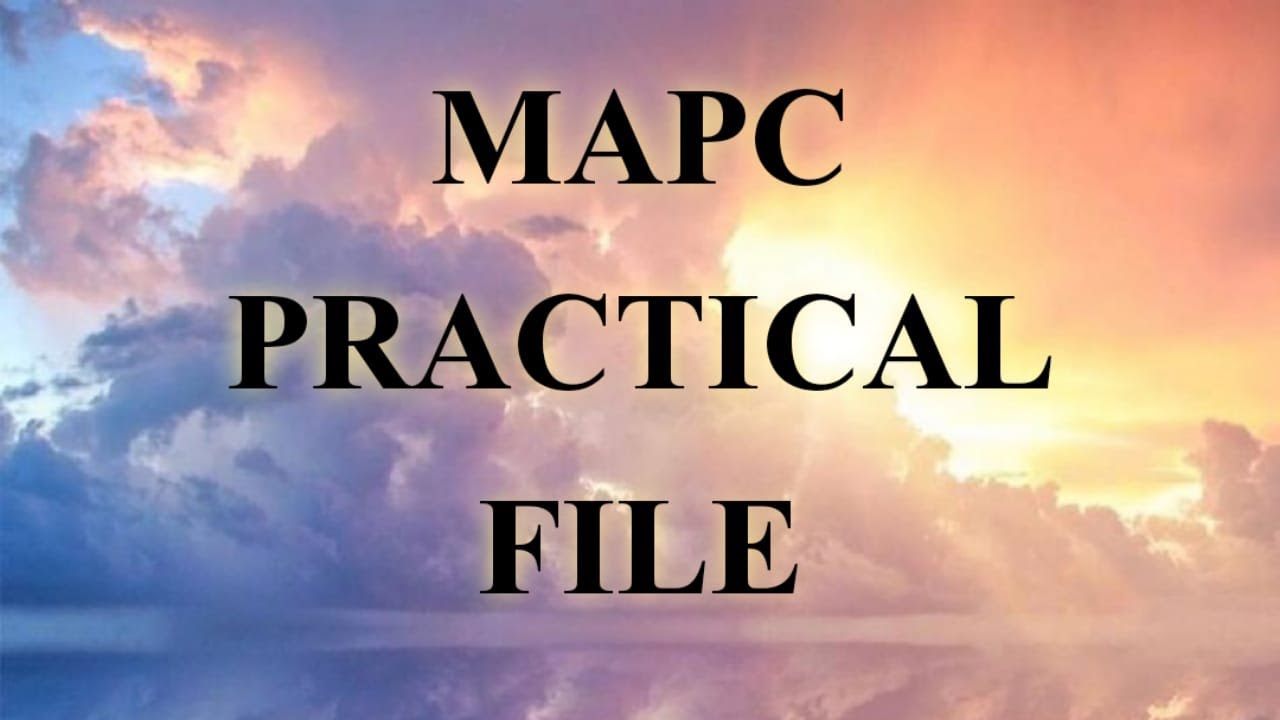 MAPC PRACTICAL FILE IGNOU YouTube mapc-practical-file-ignou-youtube