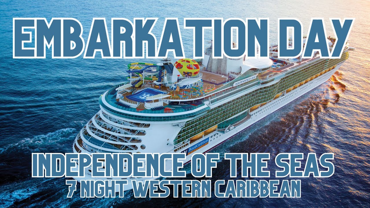 Independence of the Seas Embarkation Day | Ship Tour| Sail Away | Ice ...
