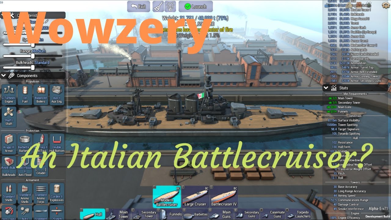 An Italian Battlecruiser - Ultimate Admiral: Dreadnoughts - YouTube
