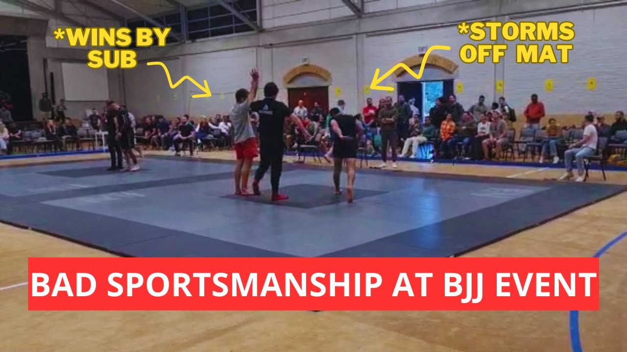 Bad Sportsmanship at BJJ Event - YouTube