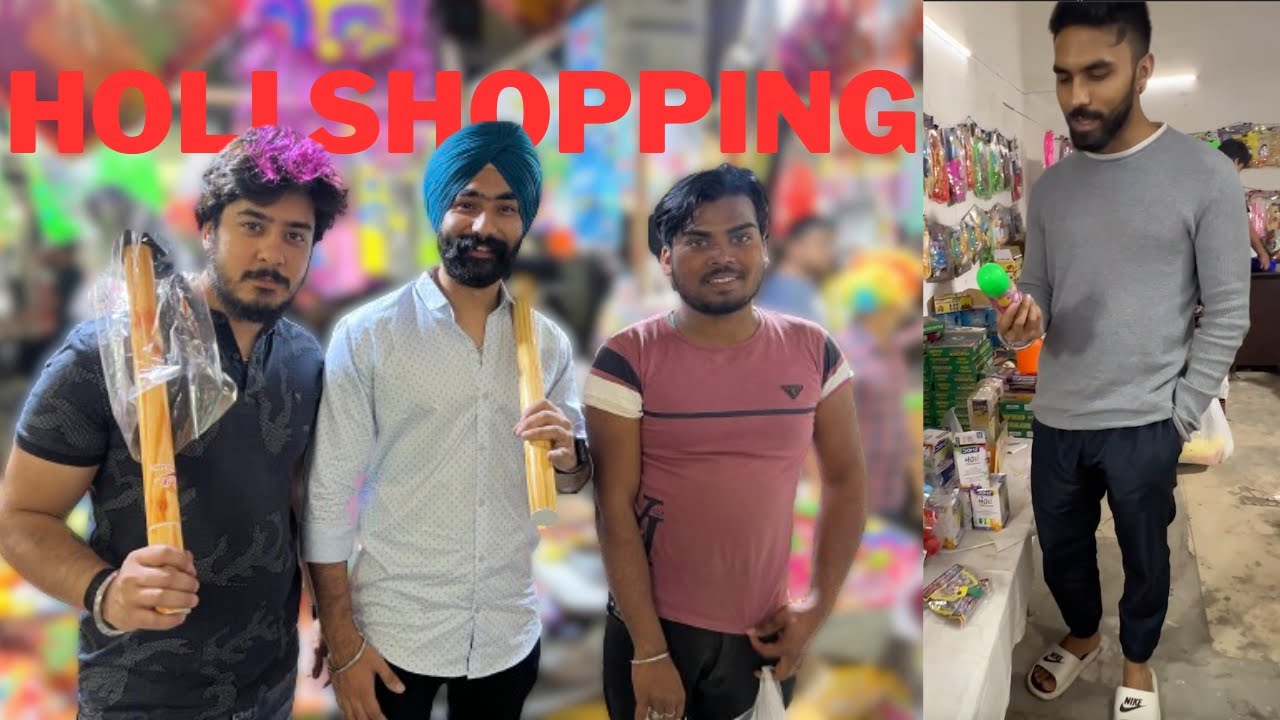 Unique Pichkari Aur Rang For this HOLI 🔫 | Holi Shopping - YouTube