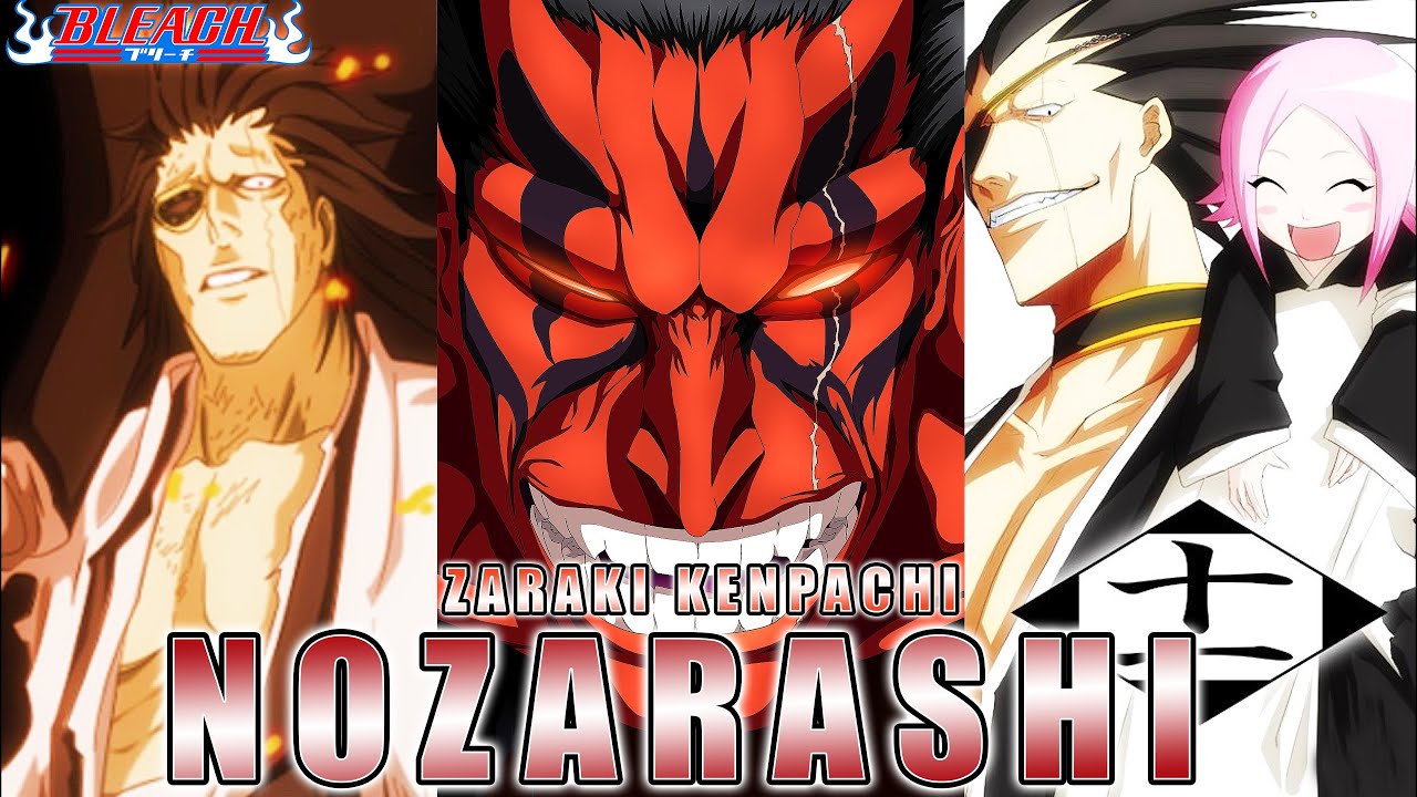 LE BANKAI DE ZARAKI KENPACHI, NOZARASHI ET SON LIEN AVEC YACHIRU ...