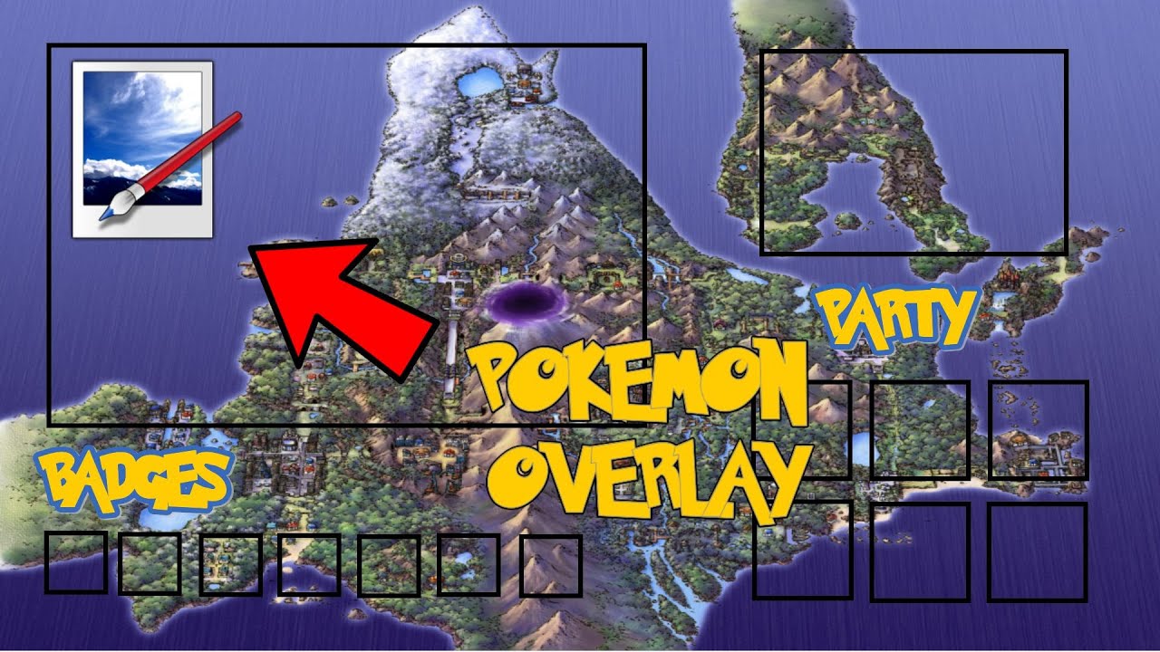 How to make a Pokémon Layout for your streams and videos using Paint ...