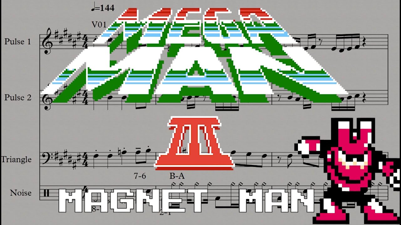 Magnet Man - Mega Man 3 (NES, 1990) OST - Music Transcription - YouTube
