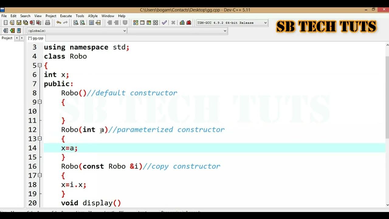 Copy Constructor in C++ | C++ Practicals | Constructor - YouTube