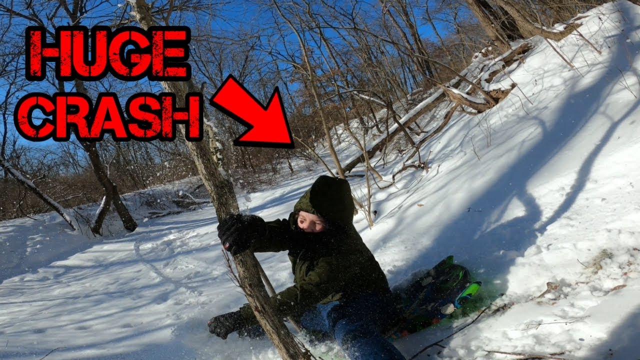 Crazy Mud Pit Sledding! (HUGE CRASH) - YouTube