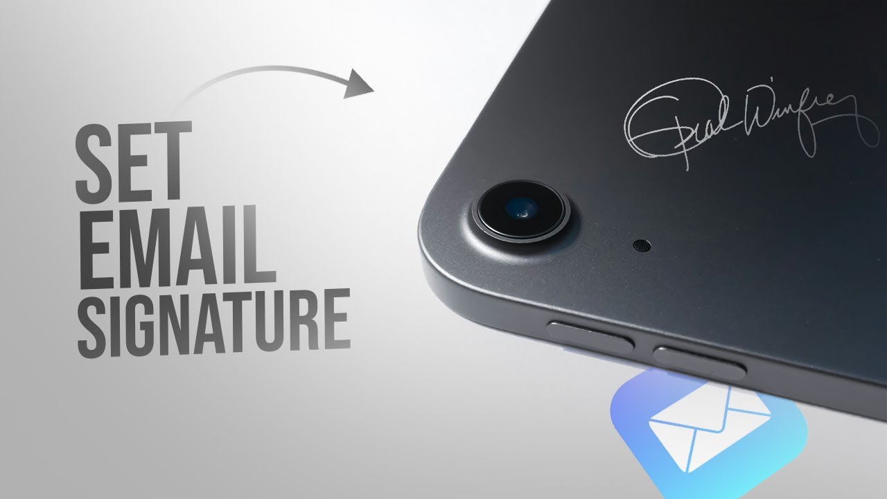How to Set Email Signature on iPad (tutorial) - YouTube