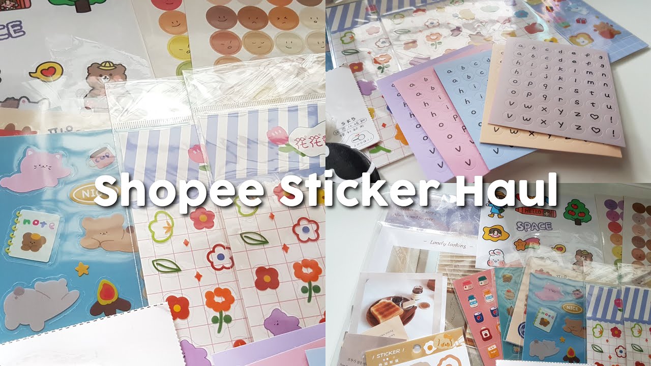 Shopee Sticker Haul 💸 || Mini Stationery Haul - YouTube