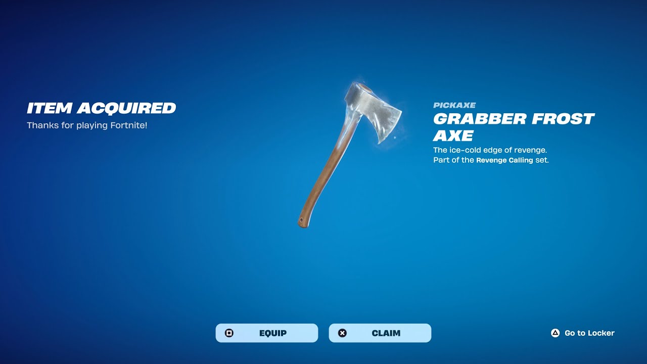 How To Get Grabber Frost Axe Pickaxe NOW FREE In Fortnite! (Free ...