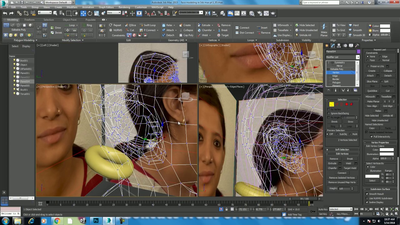 ear modeling - YouTube