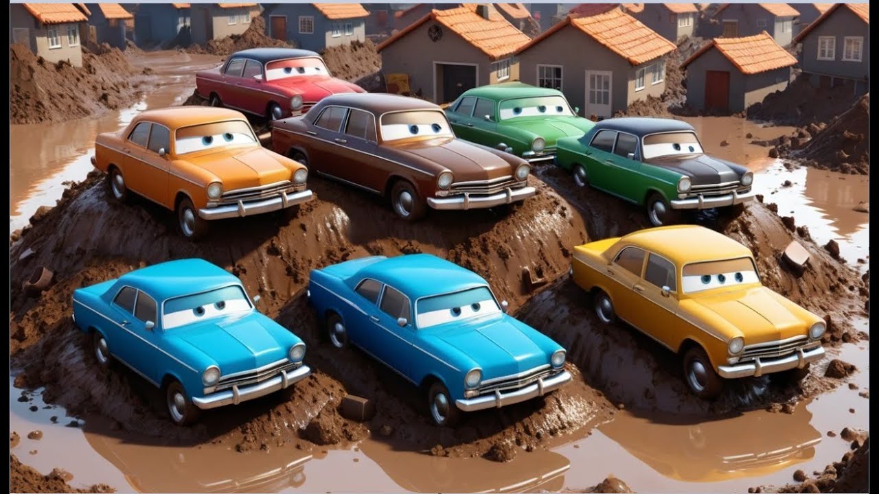 Muddy Cars Song – Who Gets Dirty First | Fun Car Adventure for Kids ...