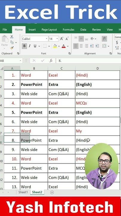 Excel Trick #excelshorts #basiccomputerknowledge #excelshorts #shortcut #exceltips - YouTube