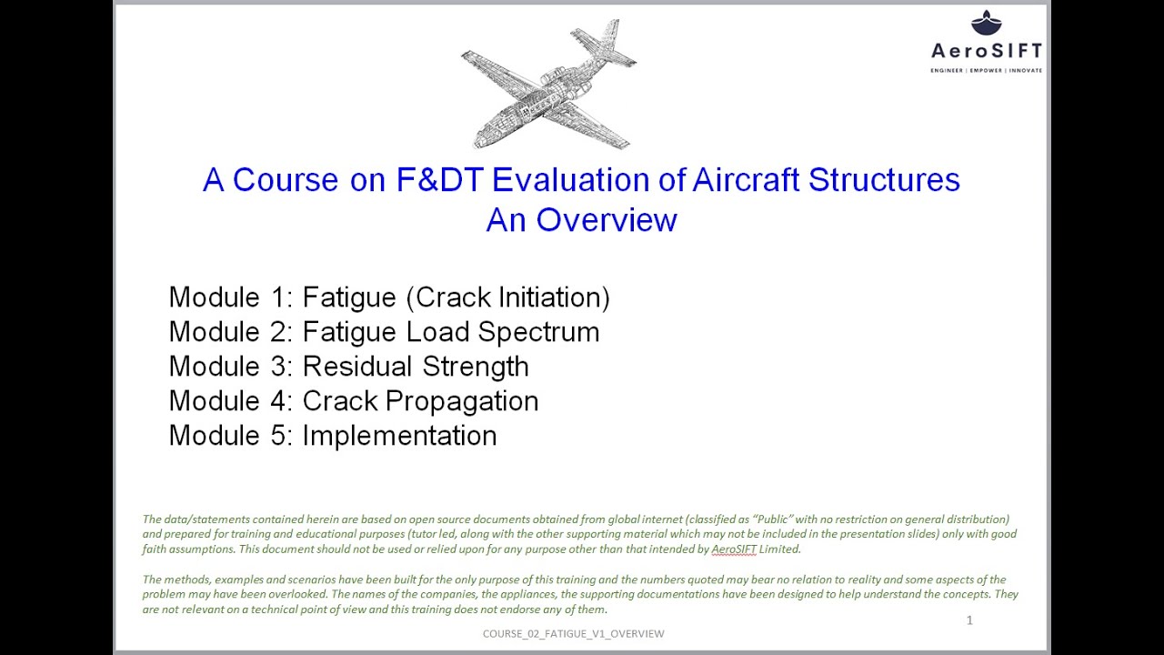 Overview of Course Fatigue and Damage Tolerance | Complete Course Intro | AeroSIFT - YouTube