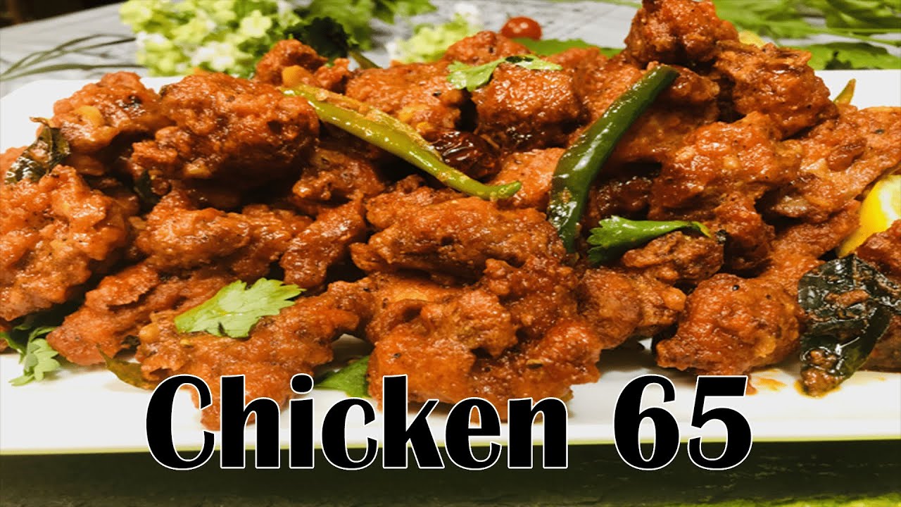 Super CRISPY AND JUICY CHICKEN 65! Restaurant Style! - YouTube