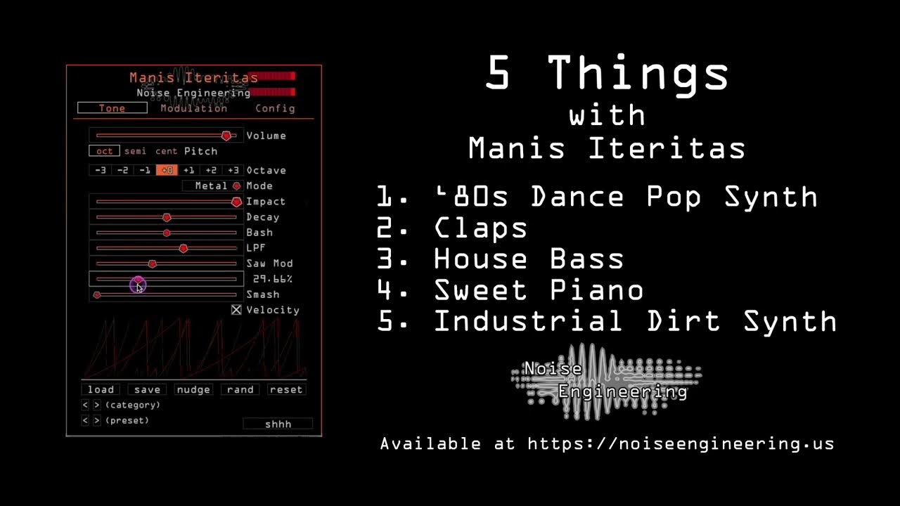 5 things you can make with Manis Iteritas synth plugin + presets for VST, AU, and AAX - YouTube