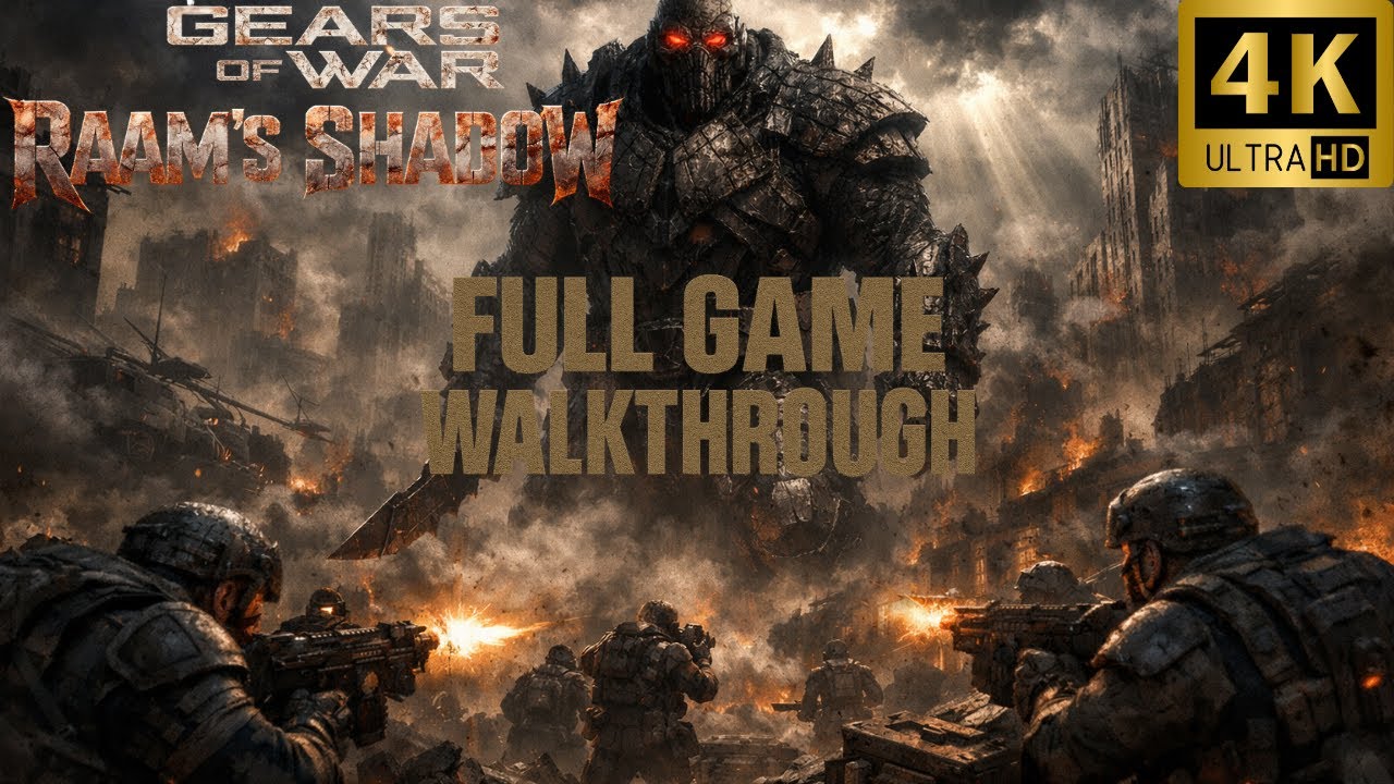 Gears of War: RAAM’s Shadow Full Game (4K Cinematic Gameplay | No ...