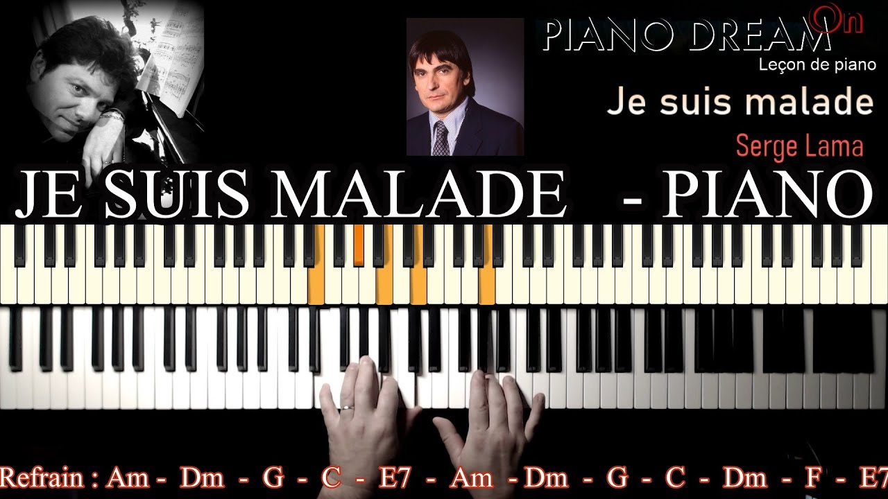 Leçon de piano - Serge Lama - Je suis malade - YouTube
