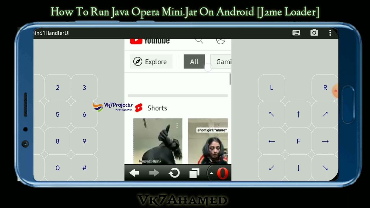 How To Run Opera mini.Jar file on Android || J2me Loader || Vk7projects || J2me - YouTube