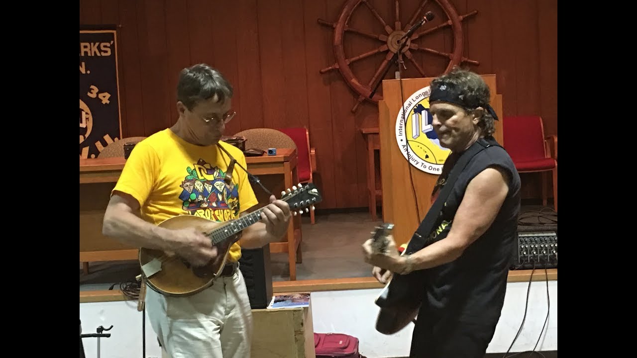 Labor Troubadour Mike Stout With Other Labor Musicians Sing Out In San ...