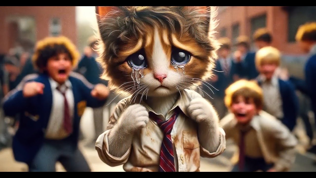 Cat Was Bullied At School, Sad Cat Story - YouTube