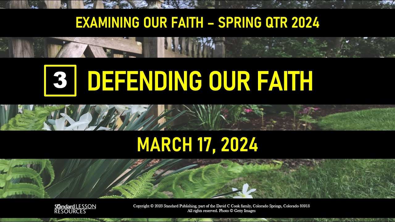 Lesson 3 : Defending Our Faith - YouTube