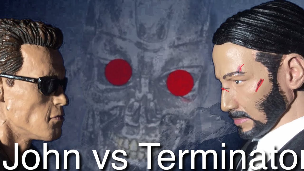 John Wick vs The Terminator (Stop Motion)PT1 - YouTube