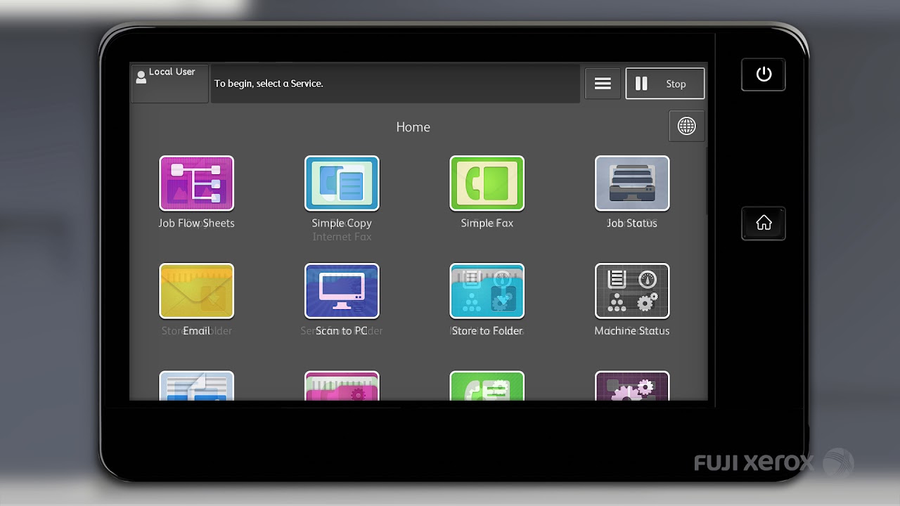 Fuji Xerox DCVIIC7773 6 Learn New UI operations - YouTube