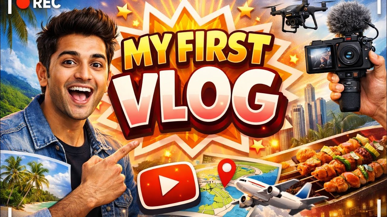 My first vlog 😅😂 - YouTube